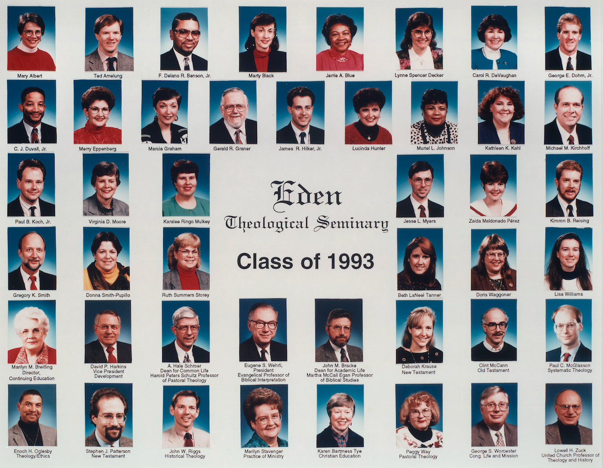 1993 Eden Class Photo – Eden Seminary Bookstore